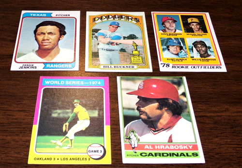 Vintage Baseball Card Lot 1972 Bill Buckner Rookie 1974 Jenkins 78 ...