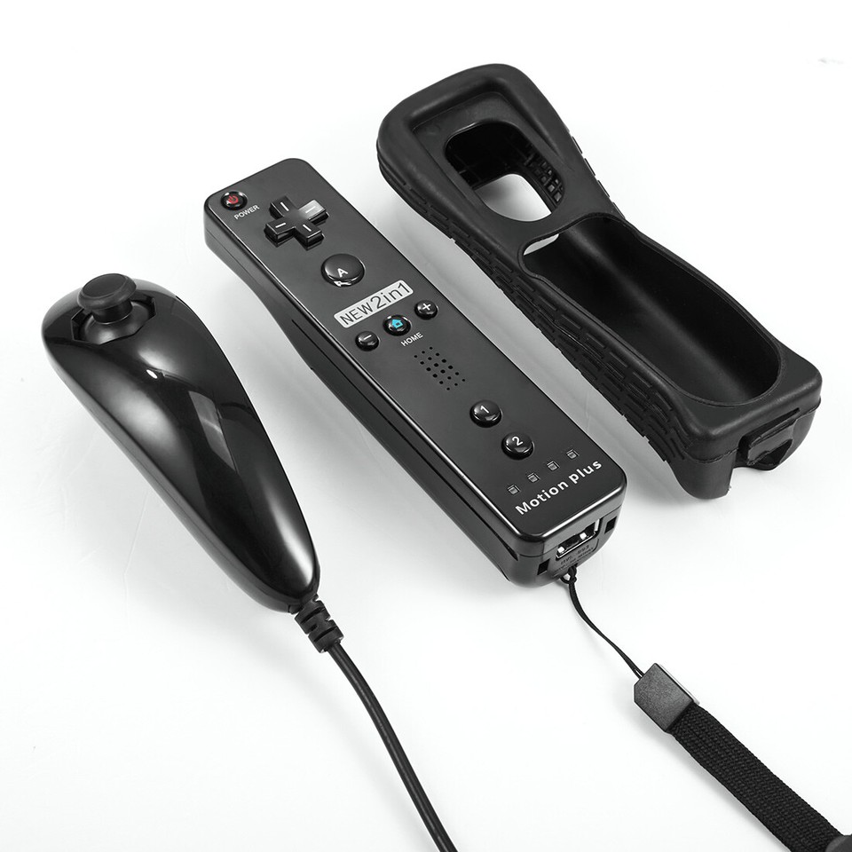 Wireless Wii Remote Nunchuck Controller Motion Plus For Nintendo Wii ...