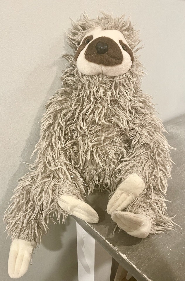 Sloth Stuffed animal plush Wild Republic Three Toed Sloth 18 inch Gray ...