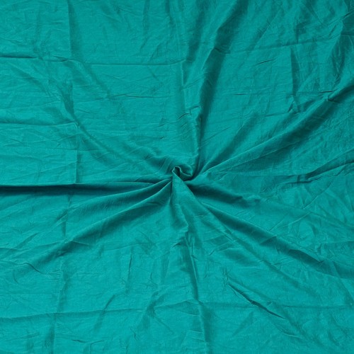 Vintage Vert Sarcelle 100% Soie Pure Artisanal Sari Vestige 2.7m Tissu ...