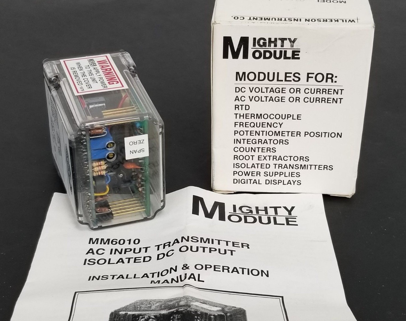 Wilkerson Mighty Module MM6010 AC Input Isolated Transmitter for sale ...
