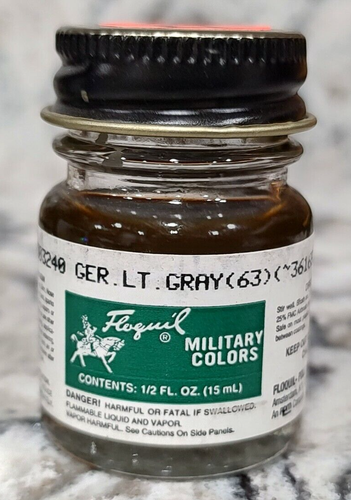 FLOQUIL ENAMEL MODEL PAINT - MILITARY COLORS .5 oz - GERMAN LIGHT GRAY ...