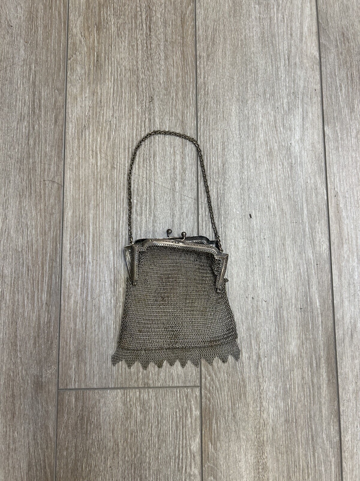 Antique Edwardian Chainmail Coin Purse Pouch Engraved… - Gem