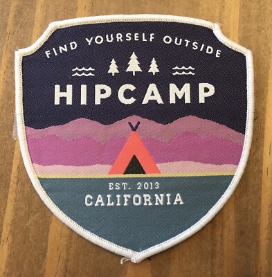 HIPCAMP Patch CAMPING RV CAMPGROUND TENT BACKPACK HAT CALIFORNIA ...