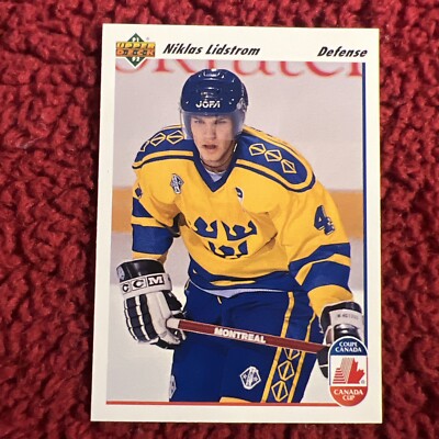 1991-1992 Upper Deck Nicklas Lidstrom #26 RC Rookie Sweden Detroit Red ...