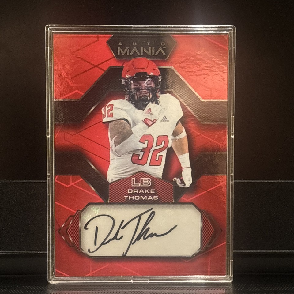 2022 AUTO MANIA DRAKE THOMAS AUTOGRAPH ROOKIE CARD WILD CARD | eBay
