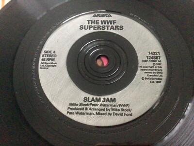 WWF Superstars Slam Jam 7" vinyl single record | eBay UK