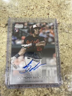 2018 Stadium Club Autographs Anthony Santander RC Auto Baltimore ...