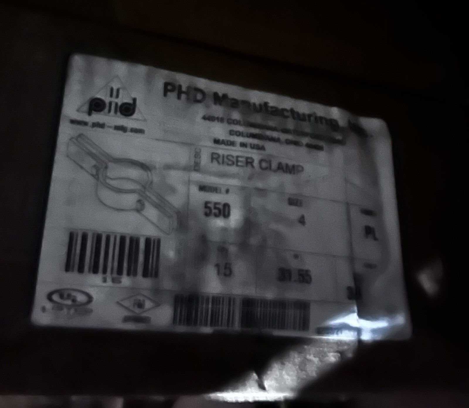 PHD 4” VERTICAL PIPE RISER CLAMP HANGER 550-551 box of 15 | eBay