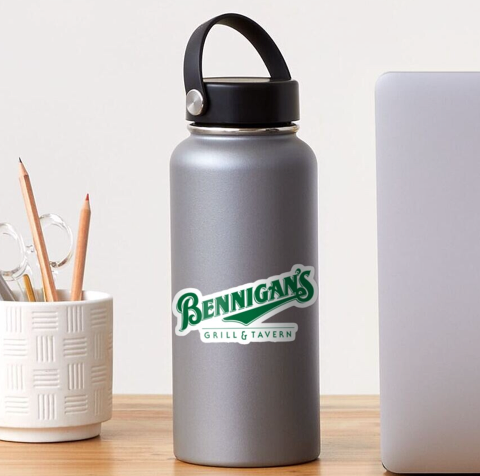 Bennigan's Irish American Grill and Tavern Green Logo Sticker ...