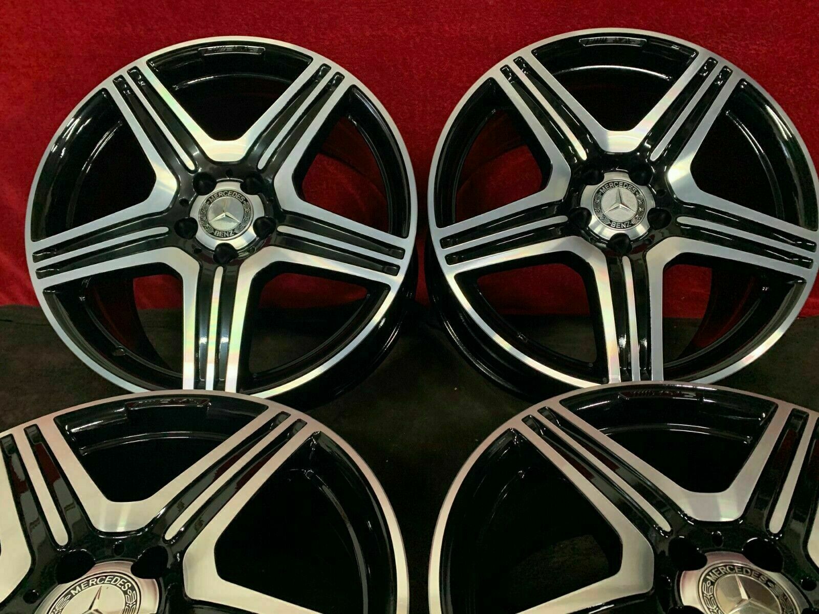 Amg Rims 9 + 10 x 19 Mercedes W212 E63 C218 X218 Cls63 Cls55 C219 R230 ...