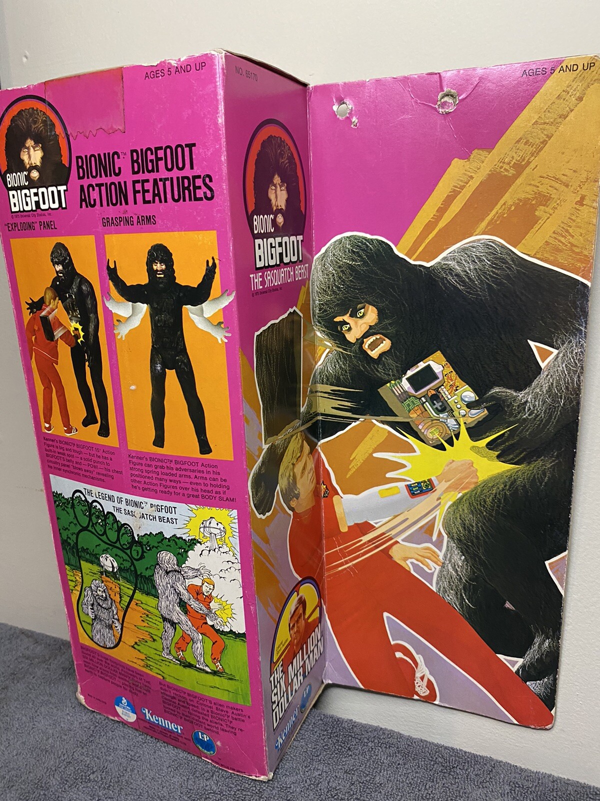 Kenner The Six Million Dollar Man Bionic Bigfoot The Sasquatch Beast ...