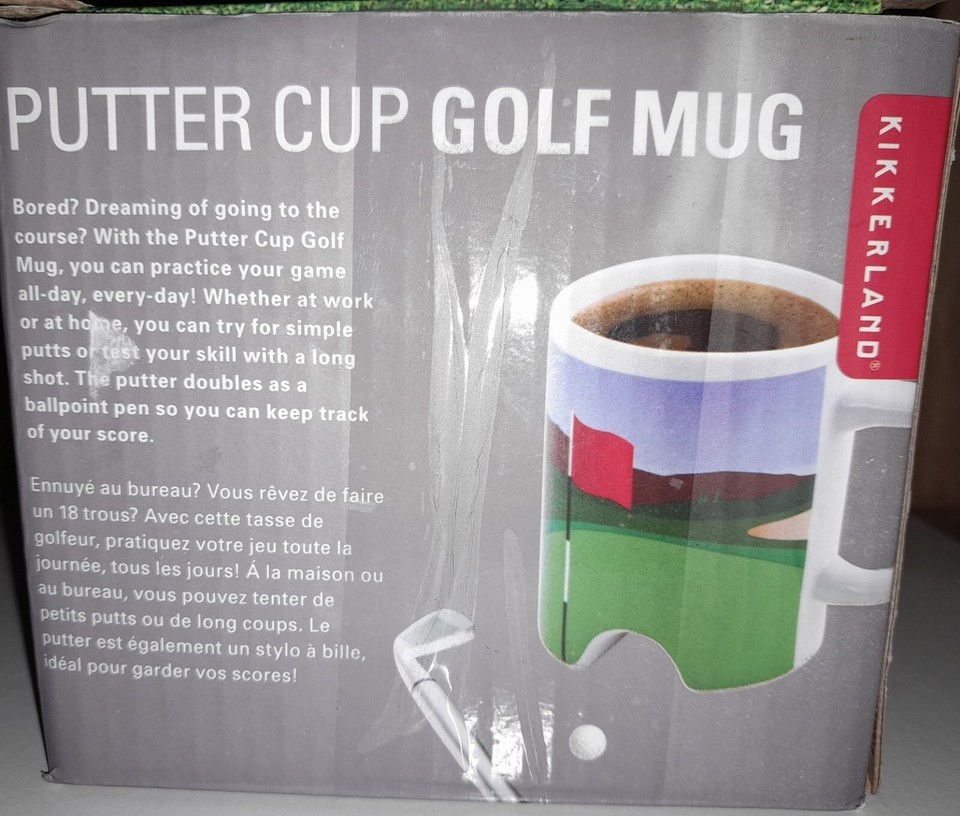 Putter Cup Golf Mug Kirkland. Fun, NIB | eBay