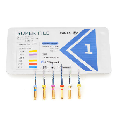 Dental Heat Activated Rotary File Engine Use Endo File SX-F3 21mm for ...