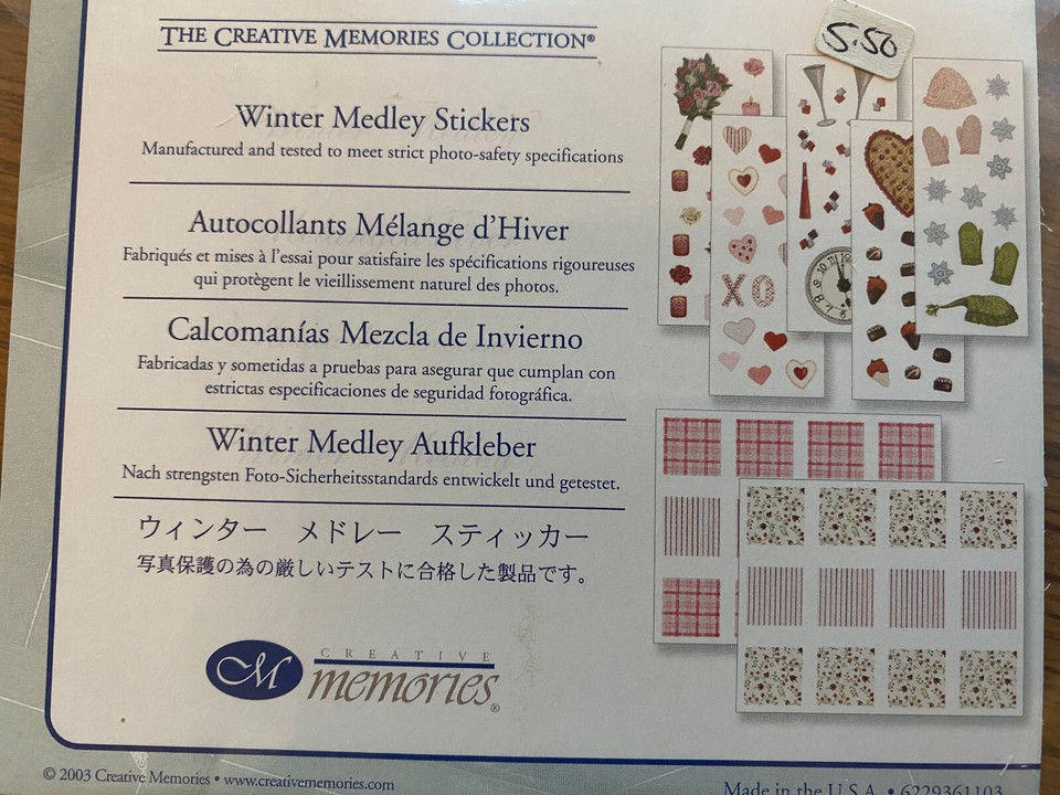 Creative Memories Sticker Pack Block Sheets VINTAGE Style YOU PICK | eBay