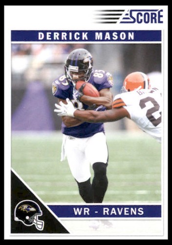 2011 Score #21 Derrick Mason Baltimore Ravens Football Card | eBay