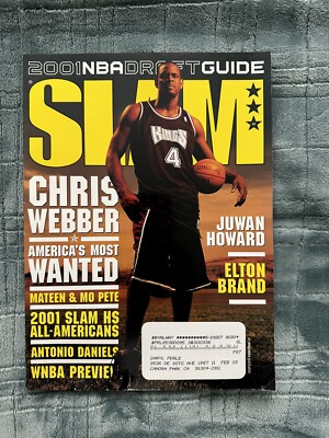 2001 August SLAM Magazine Chris Webber #53 America's Most Wanted Kings ...