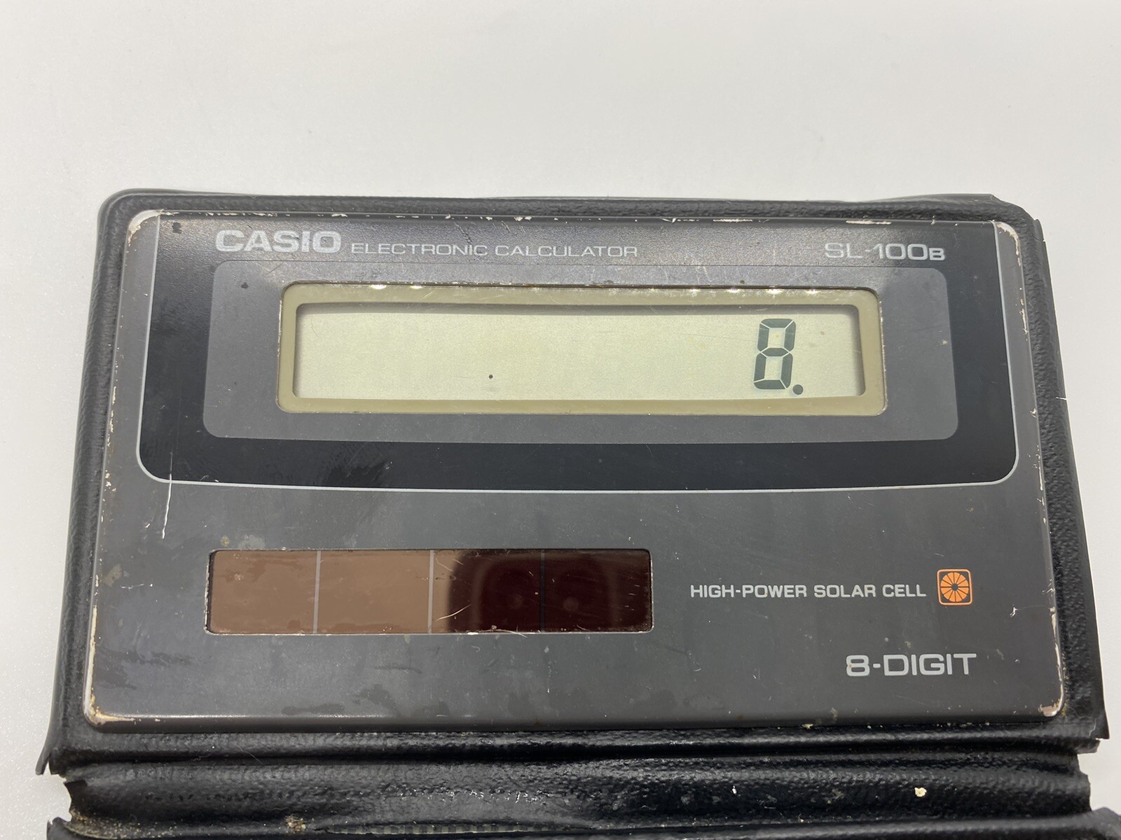 *Vintage* 1985 Casio SL-100B Solar Electronic Calculator In Case | eBay