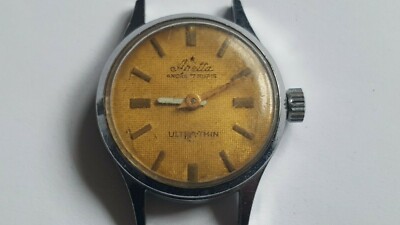 VINTAGE women lady's watch ARETTA ANCRE 17 jewels rubis ULTRA-THIN cal ...