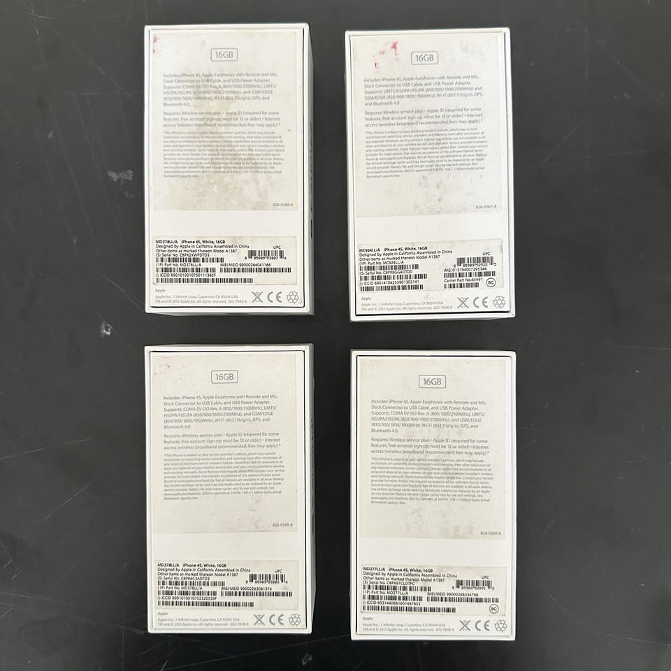Apple iPhone 4s 16GB White A1387 Smartphone - New Open Box - Sold ...