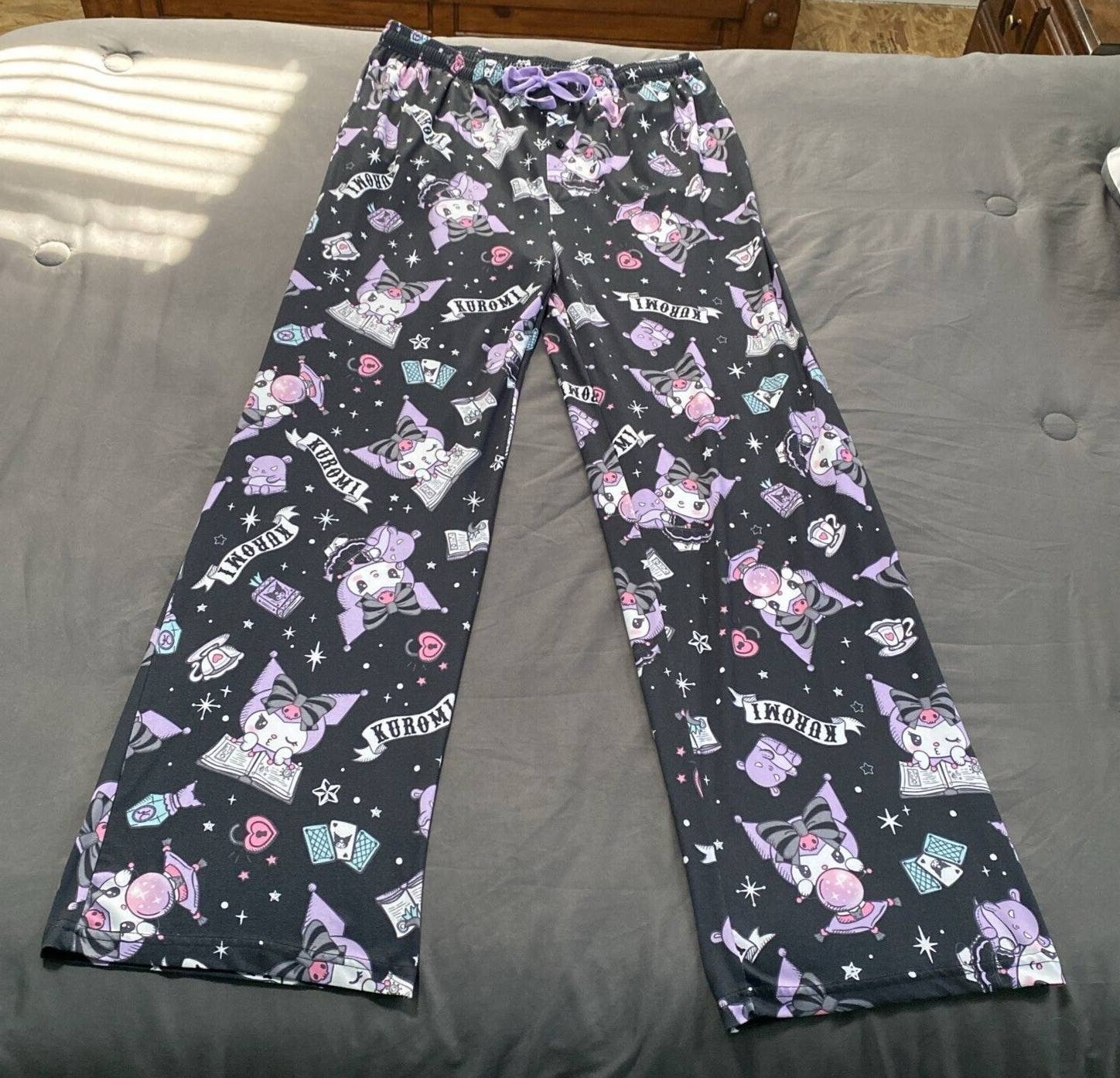 Hello Kitty Kuromi Crystal Ball Pajama Pants Size XL - Gem