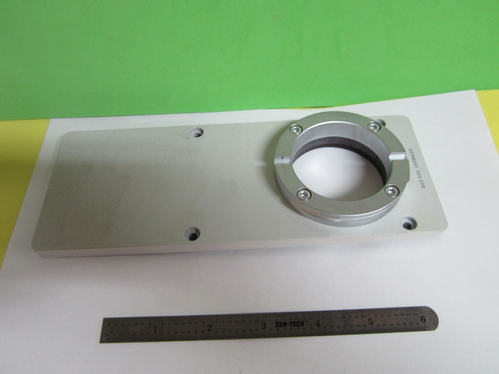MICROSCOPE PART BACK PLATE LEITZ WETZLAR GERMANY ERGOLUX AS IS BIN#17 ...
