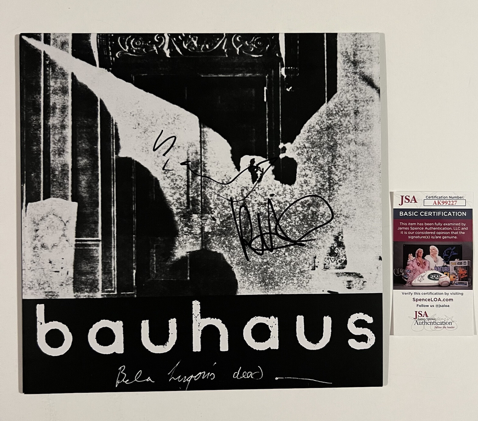 BAUHAUS SIGNED ‘THE BELA SESSION’ VINYL RECORD KEVIN DAVID JSA COA ...