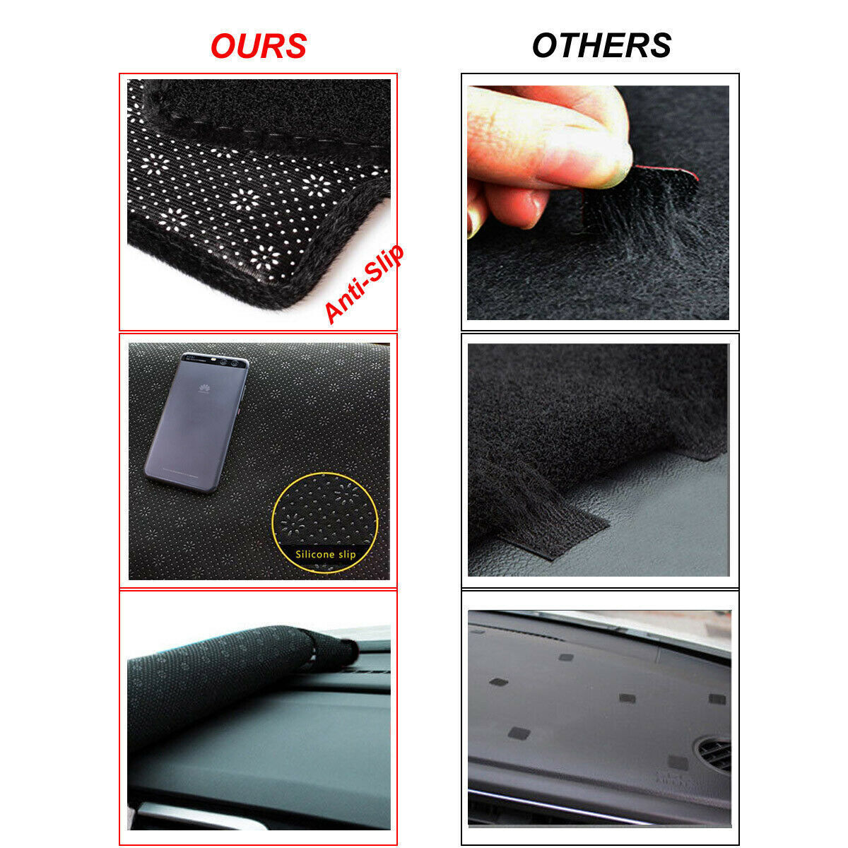 Non-Slip Dash Mat Dashmat For Nissan Elgrand E52 2010- Dashboard Cover ...
