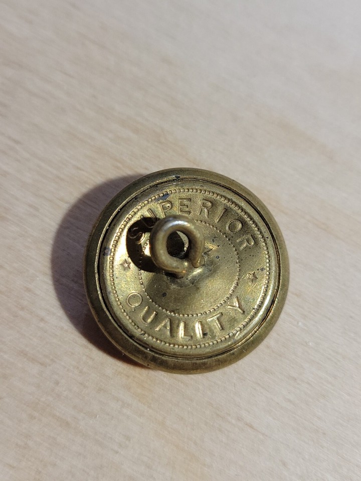 Rare Antique Button, 1800's, "P.O.D", Backmark: "Superior Quality ...