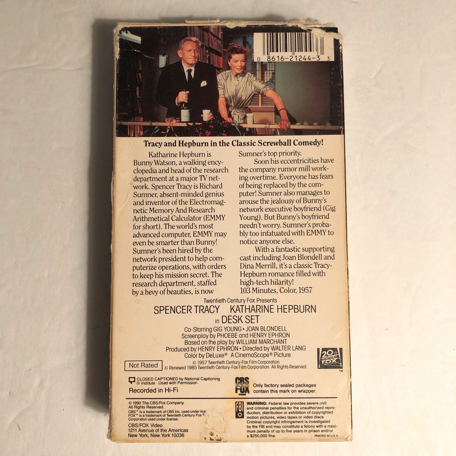 💲MAKE OFFER💲 Desk Set Vhs Tape /Spencer Tracy /Katharine Hepburn /Gig ...