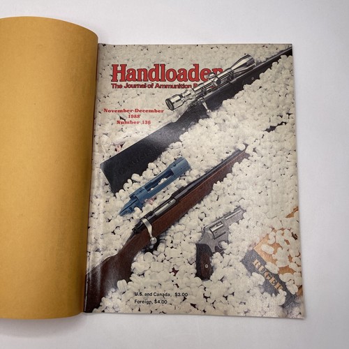 Handloader Magazine Of Ammunition Reloading Nov-Dec 1988-Ruger Magnum ...