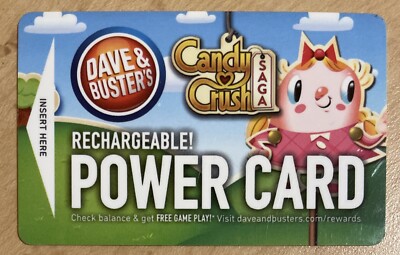 Dave & Busters Power Card Candy Crush Saga - Tiffi (Dead Card) | eBay.de