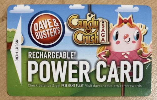 Dave & Busters Power Card Candy Crush Saga - Tiffi (Dead Card) | eBay