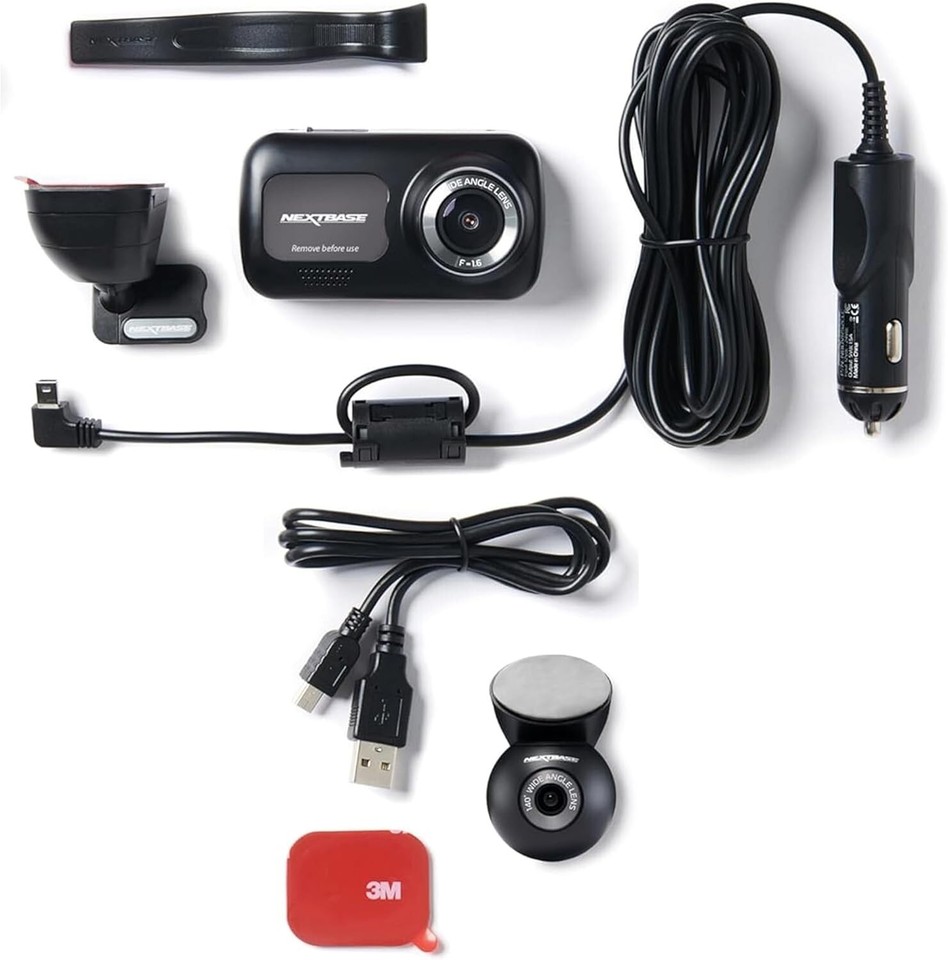 Nextbase 320XR 1080p Dash Cam + Rear Window Cam - Parking Mode, Night ...