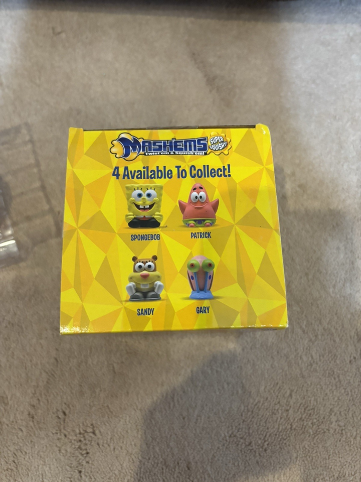 NEW SPONGEBOB SQUAREPANTS Mashems Mega series squishy toy fidget ...