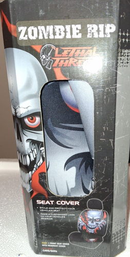 ZOMBIE RIP Lethal Seat Covers with headrest cover. Pair (2 Count) New ...