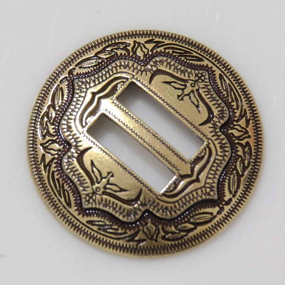 1-1/4" Western Slotted Concho Buckles with Slots Saddle Tack Craft Cart ...