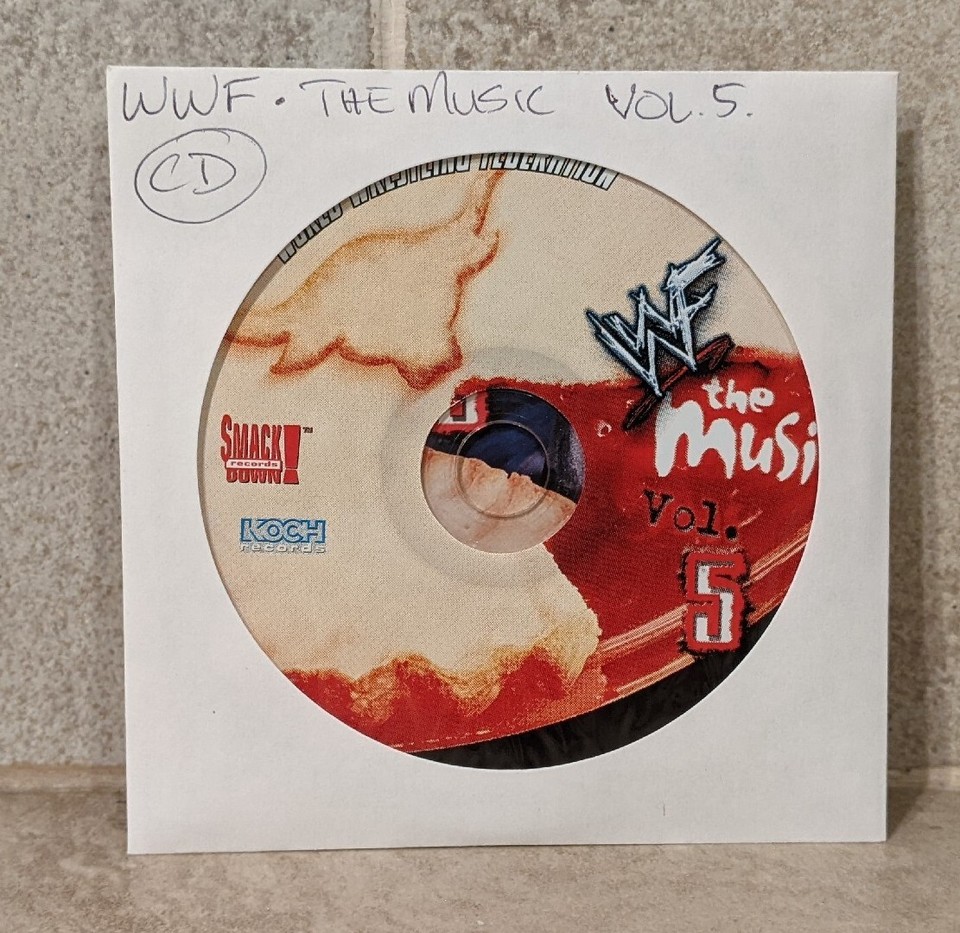 WWF The Music Vol. 5 CD (Disc w/ Cover Only) 2001 Koch Records | eBay