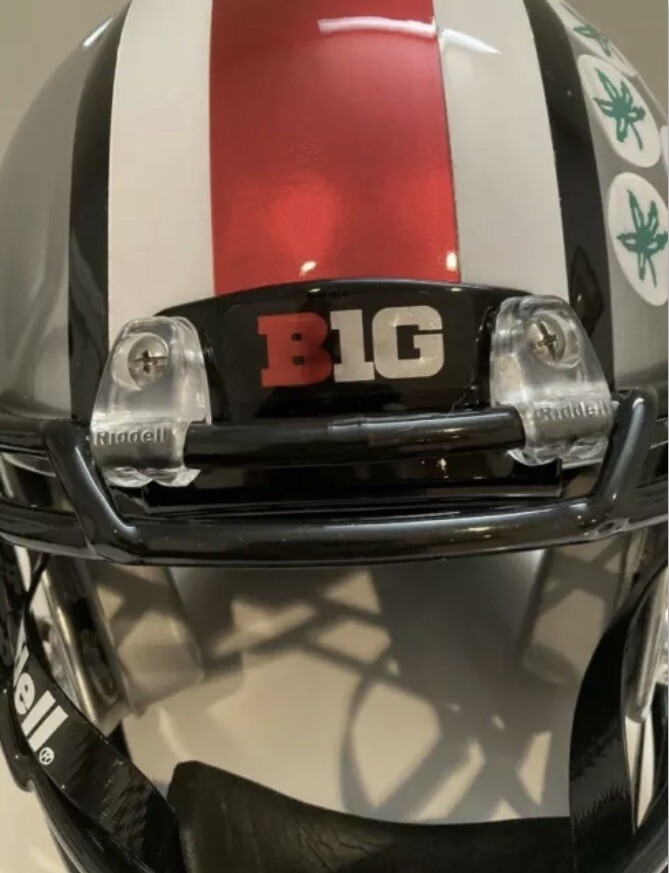 Ohio State Buckeyes Full Size Football Helmet Decal Set Chrome Wide ...