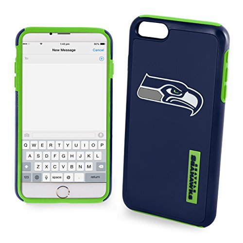 FOCO NFL Seattle Seahawks Case for iPhone SE (2022, 20), 8, 7, 6S, 6 (4 ...