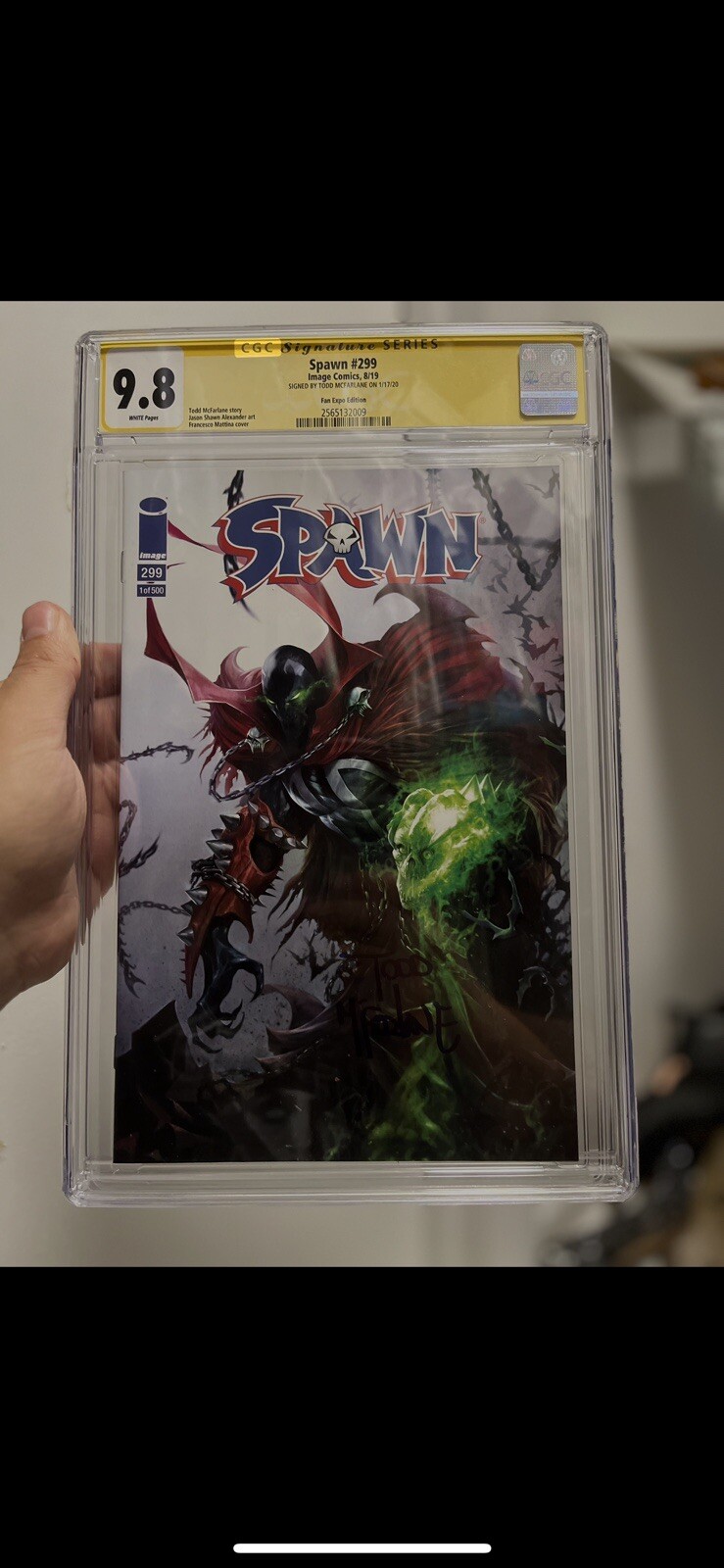 Spawn #299 Mattina Fan Expo Boston Variant CGC 9.8 1 of 500 SS Todd ...
