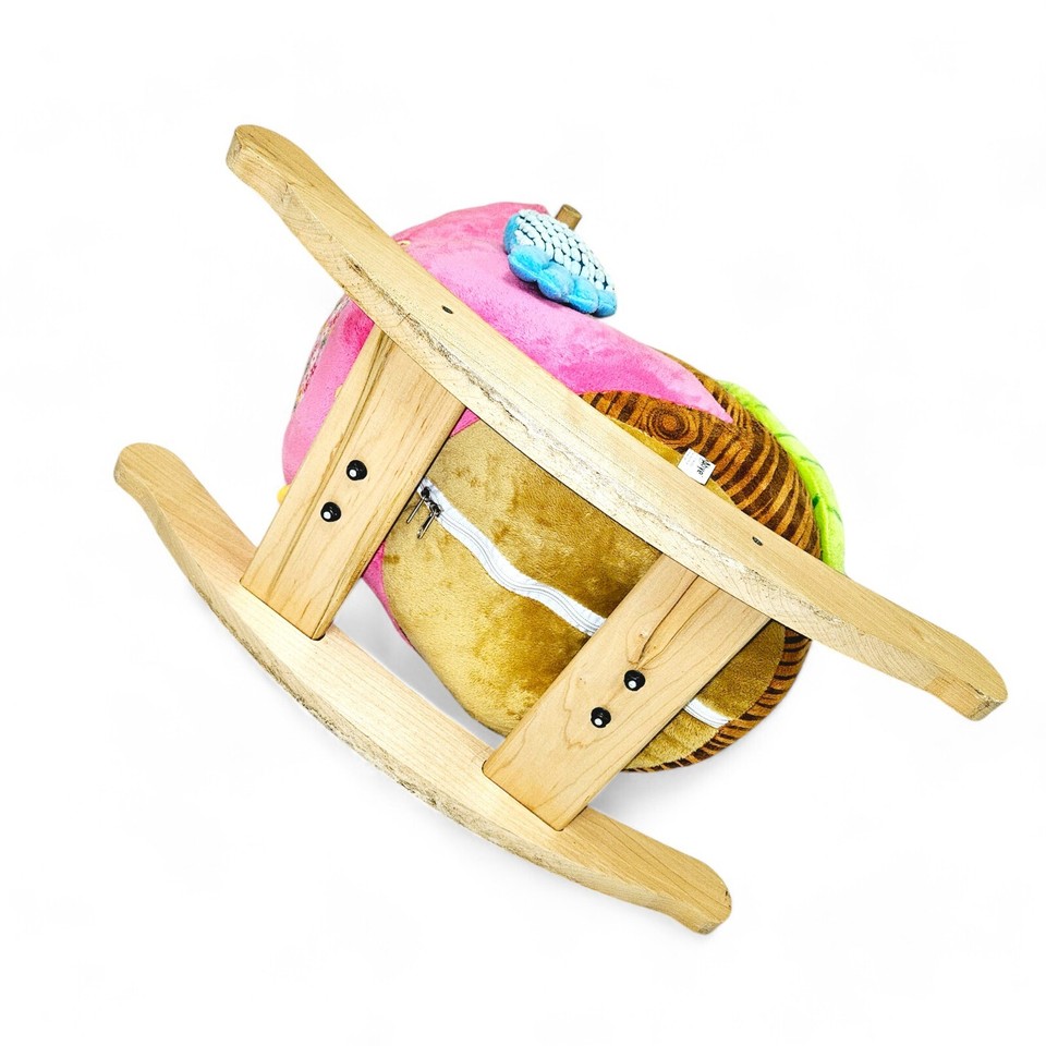 RockAbye Owlivia Plush Pink Owl Musical Child's Rocker Educational Toy ...