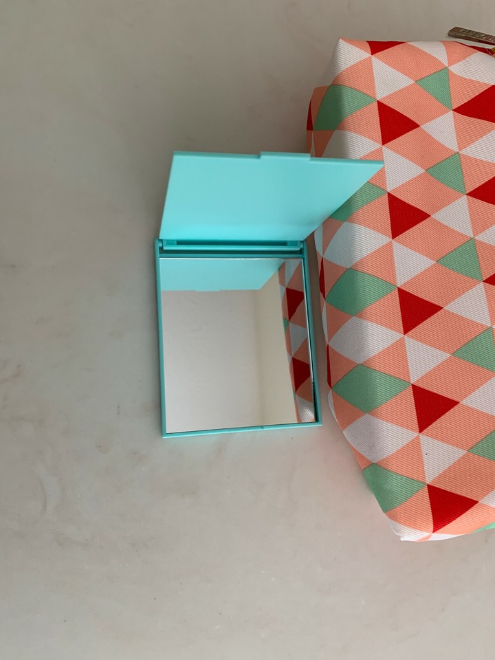 Clinique Cosmetic Bag with Compact Mirror | eBay
