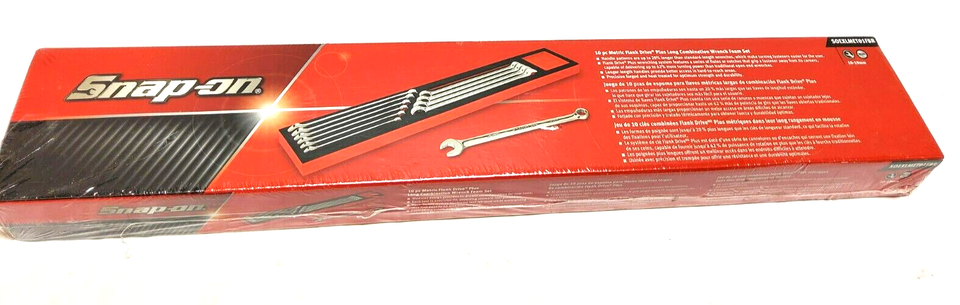 New Snap-on™ 10 - 19 mm Metric Flank Drive Long Wrench Foam Set ...