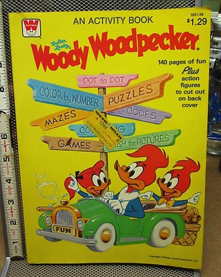WOODY WOODPECKER beat-up coloring book 1981 Splinter & Knothead | eBay