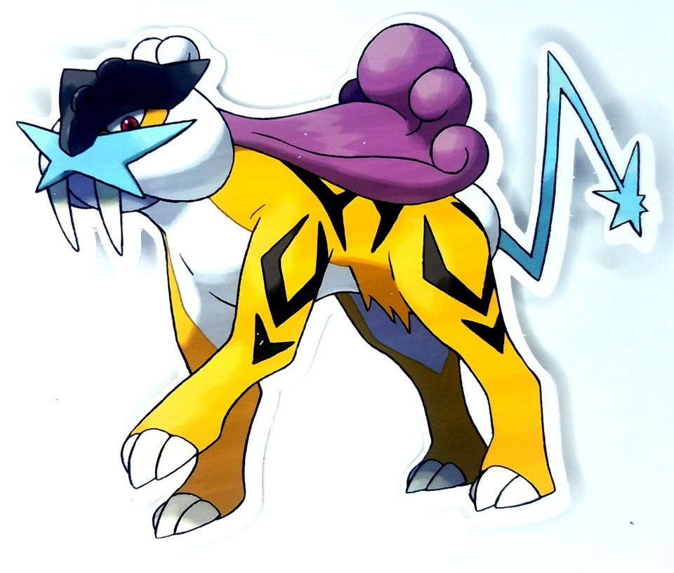 Raikou, Entei, Suicune - 3 Legendary Dogs Pokemon Vinyl Sticker Set | eBay