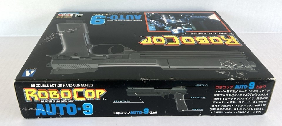 Vintage Robocop Auto-9 Replica Toy Gun BB Double Action Aoshima Japan ...