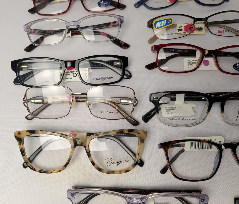 Eyeglasses Frames Mixed Brands Lot 25 Frames Wholesale Bulk New/ Pre ...