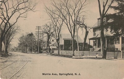 Morris Avenue Springfield New Jersey NJ c1910 Postcard | eBay