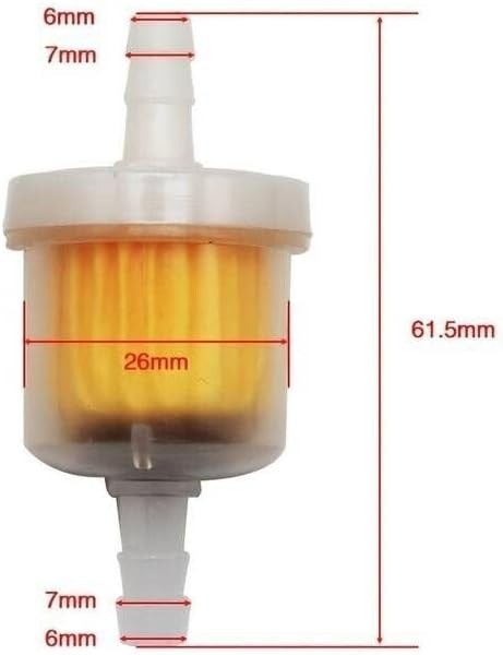 6MM Inline Fuel Filter With Magnet- Motorcycle Carburetor Lawnmower ...